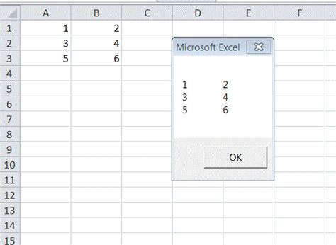 Vba Msgbox A 2d Array Matrix Stack Overflow