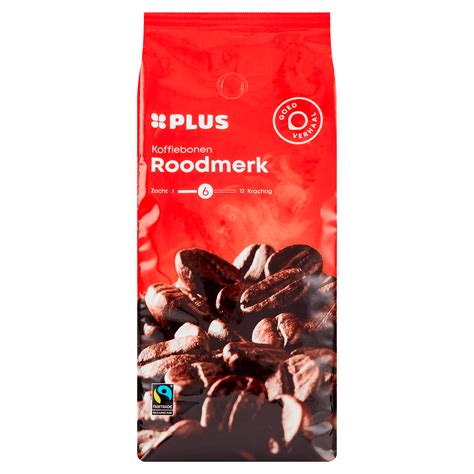 PLUS Koffiebonen Roodmerk Fairtrade Per Stazak G