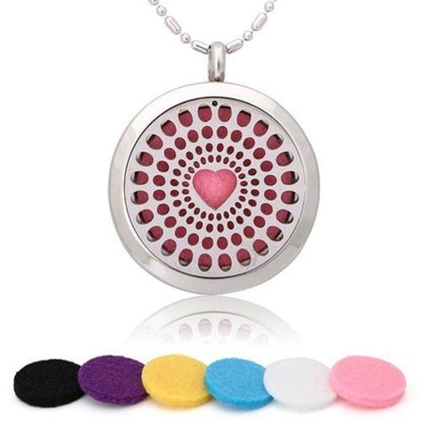 Stainless Steel Aromatherapy Perfume Diffuser Necklace