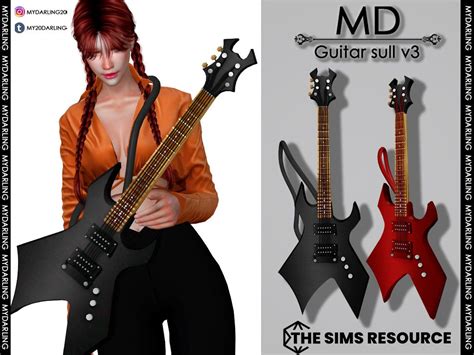 Orcaella Electro Guitar For Sims 4