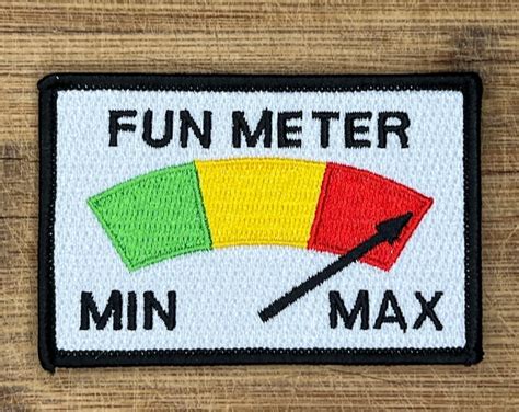 Fun Meter 3 Inch PVC Morale Patch Etsy