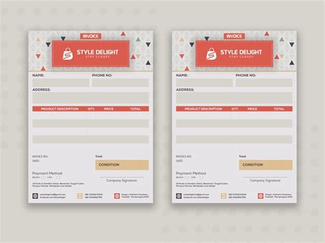 Invoice Template By Rashed Mamun Invoice Design Template Templates