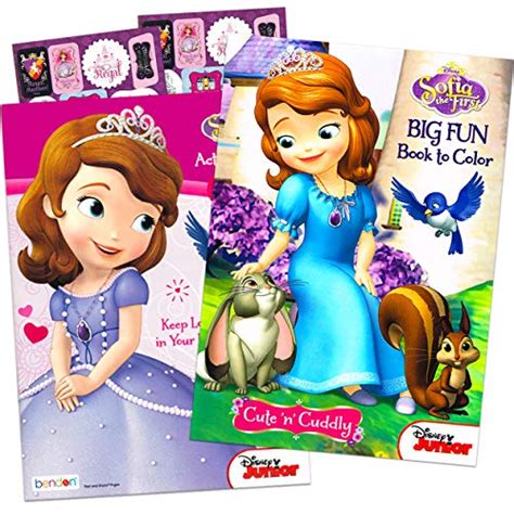 Disney Sofia The First Coloring And Activity Book Set Bundle Want It All
