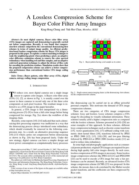 Pdf Project On Bayer Color Filter Array Images Dokumentips