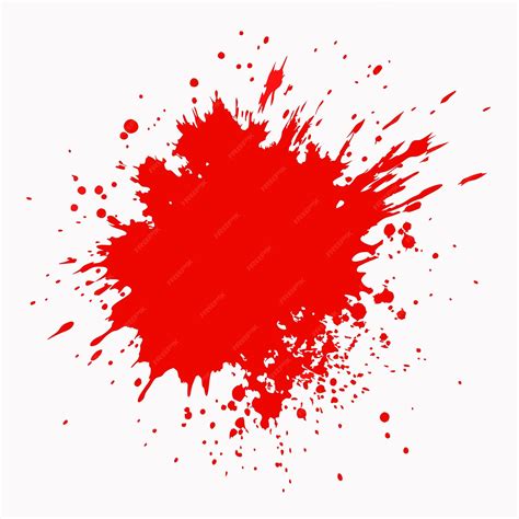 White Background With A Red Ink Splatter Vector 9 Premium Ai Generated Vector