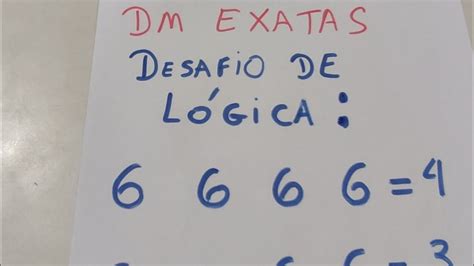 Desafio De Lógica Raciocínio Lógico Matemática Básica Youtube