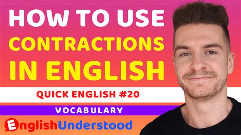 How To Use Contractions In English With Examples English Understood