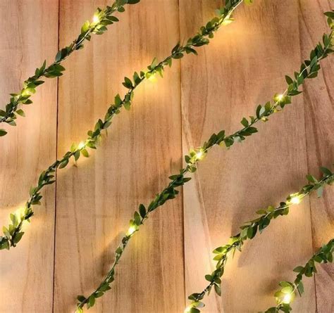 16 Foot Leds Leaf Garland Battery Operated Led Fairy String Lights For