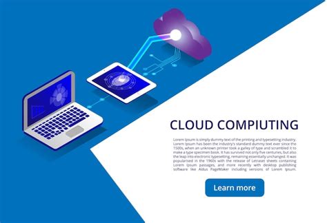 Premium Vector Isometric Modern Cloud Technology And Networking
