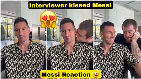 😍 Messi Reaction When Interviewer Kissed Him Training And Match Update