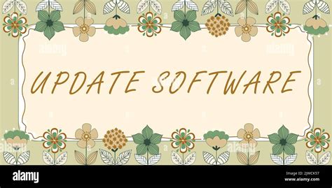 Handwriting Text Update Softwarereplacing Program With A Newer Version Of Same Product Business