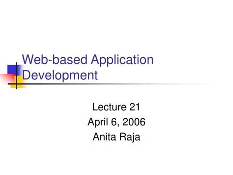 Ppt Web Based Application Development Powerpoint Presentation Free