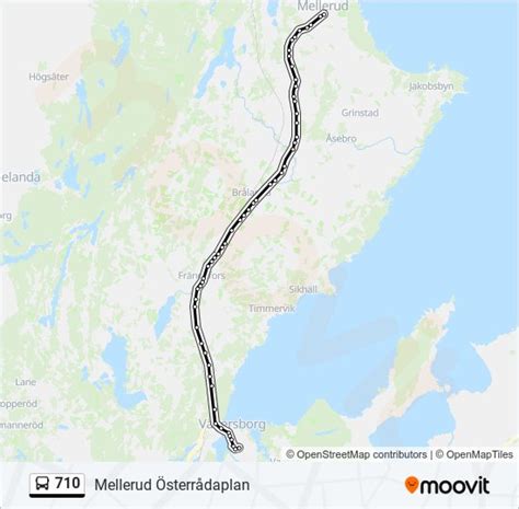 710 Route Schedules Stops And Maps Mellerud Österrådaplan Updated