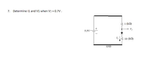 Solved Determine I And V When V V Chegg