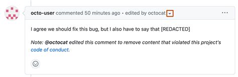 Managing Disruptive Comments Github Docs
