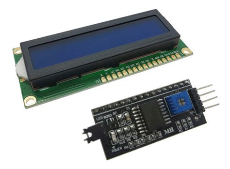 Pantalla Lcd 16×2 1602 Con Respaldo Azul Y Módulo I2c Para Arduino Web Electro