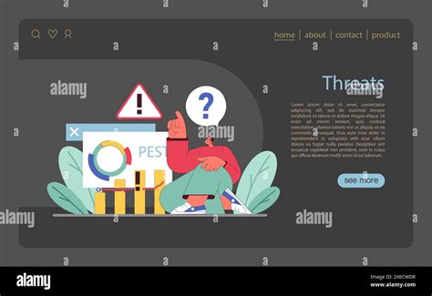 Pest Analysis Threats Analyst Contemplating Business Risks With
