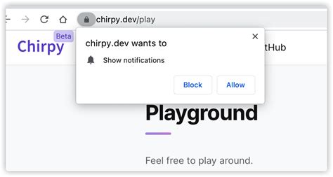 Notifications・chirpy