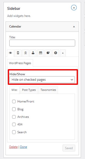 How To Show Widgets On Specific Pages In Wordpress Codeastrology