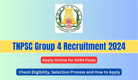 Tnpsc Group 4 Recruitment 2024 Out Apply Online For 6244 Posts Check