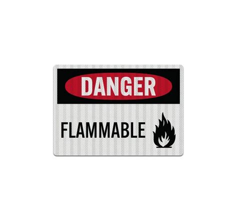 Shop For Danger Flammable Decal Egr Reflective Bannerbuzz