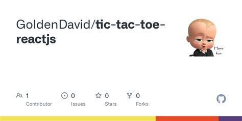 Github Goldendavidtic Tac Toe Reactjs