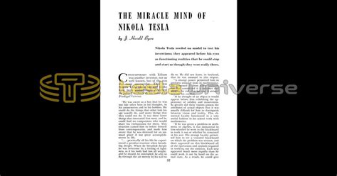 Til That Nikola Tesla The Inventor And Engineer Had A Photographic