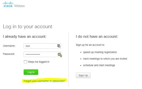 Forgot Webex Usernamepassword Wcsu Support