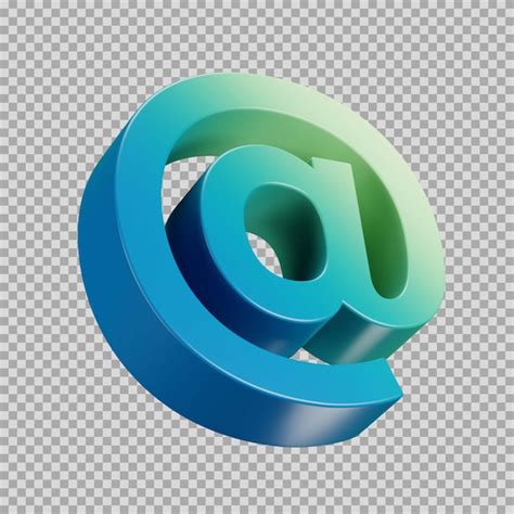 Premium Psd 3d At Dynamic Color Icon