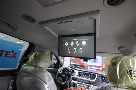 카니발 자동차tv 천장모니터 설치로 차 안을 극장처럼 네이버 블로그