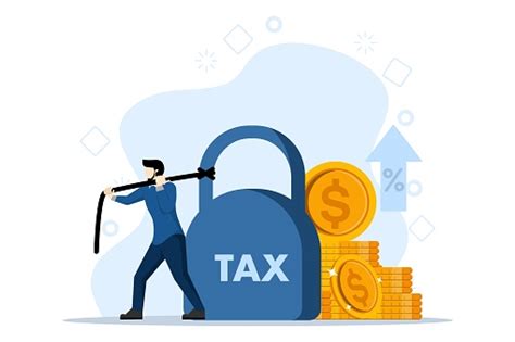 무거운 세금 부채 의무 채무 불이행의 개념 사업가들은 무거운 세금을 징수하기 위해 고군분투합니다 막대한 세금 부담 Ui 웹 배너 모바일 앱을 위한 평면 디자인의 벡터 그림