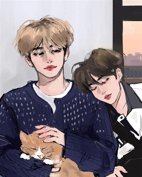 Minsung Fanart Милые рисунки Фан арт Дерзкие фотографии