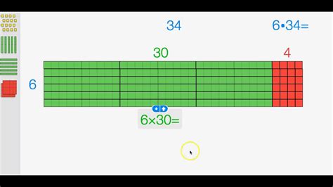 Multiplying 2 Digit By 1 Digit Using Base 10 Blocks YouTube