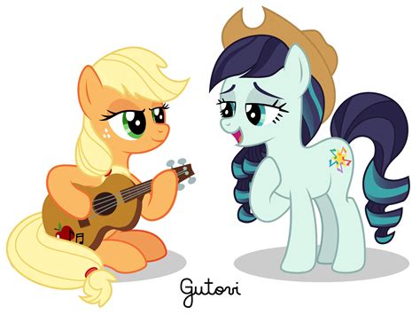 2353511 Safe Artistgutovi Applejack Coloratura Earth Pony Pony