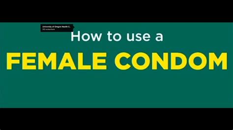 How To Use A Female Condom YouTube