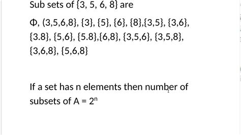 Sets Class 2 Youtube