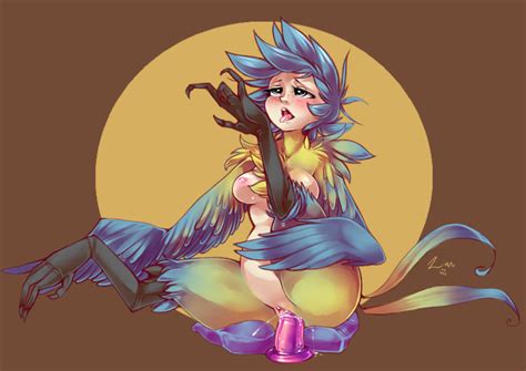Rule 34 Avian Breasts Dildo Female Harpy Masturbation Pussy Sex Toy