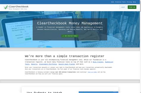Clearcheckbook Personal Finance App Sugggest
