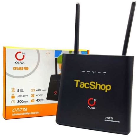 Bộ Phát Wifi 4G LTE OLAX AX9 Pro tốc độ 300Mbps Kết nối 32 thiết bị