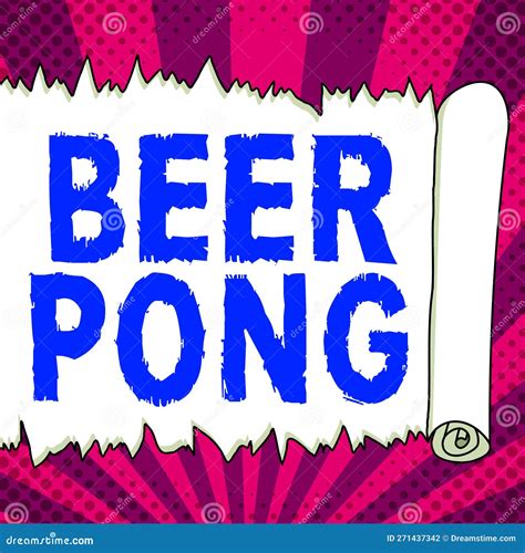 Inspiration Showing Sign Beer Pong Business Idea A Game With A Set Of