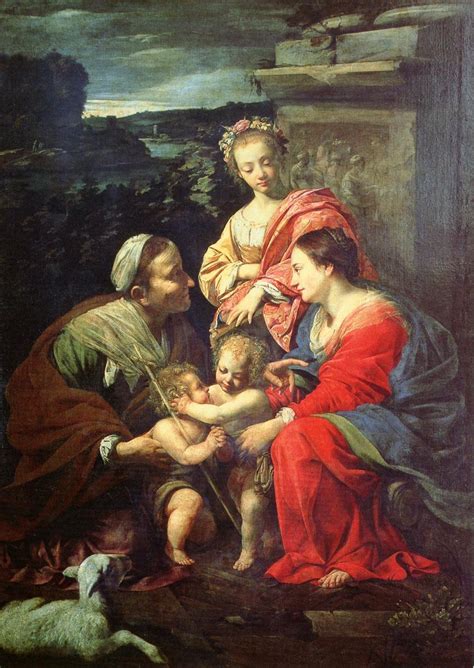 Reproductions De Peintures La Sainte Famille Avec Sts Elizabeth Jean Baptiste Et Catherine