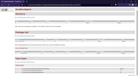 Junit 5 Test Reports In Html Geeksforgeeks