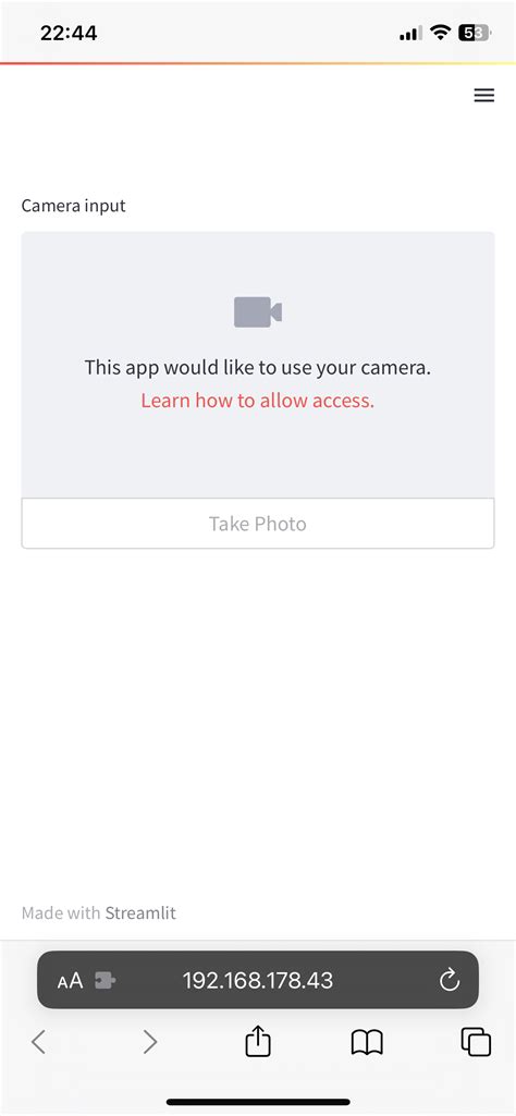 Camerainput On Safari For Ios Not Working · Issue 6881 · Streamlit