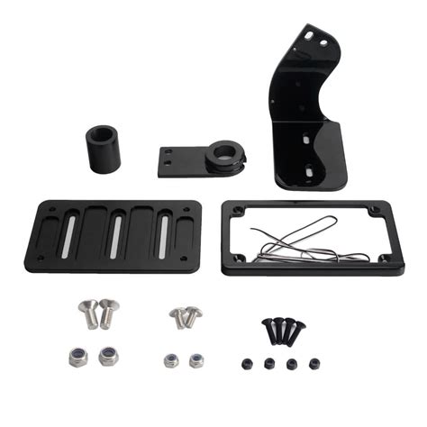 Universal 4x7 Side Mount License Plate Bracket Kit For Harley M8 Soft