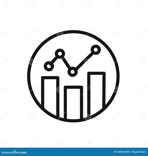 Data Visualisation Icon Linear Vector Graphics Sign Stock Vector Illustration Of Data Display