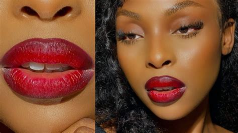 Dark Red Lipstick Makeup Looks For A Stunning Look