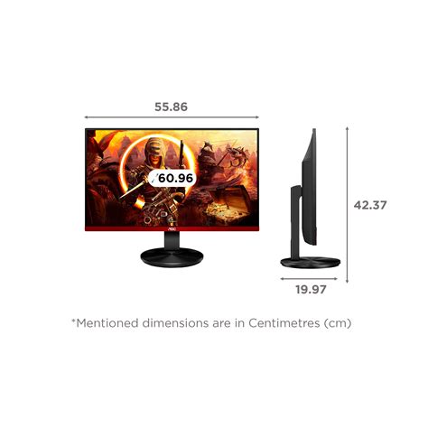Buy AOC 60 45 Cm 23 8 Inch Full HD VA Panel WLED Gaming Monitor With Flicker Free Technology