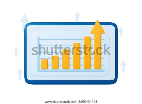 Positive Growth Chart Financial Analytics Business Stock Vector Royalty Free 2255404443