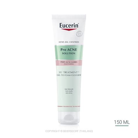 Eucerin Pro Acne Solution 3x Treatment Gel To Foam Cleanser Eucerin