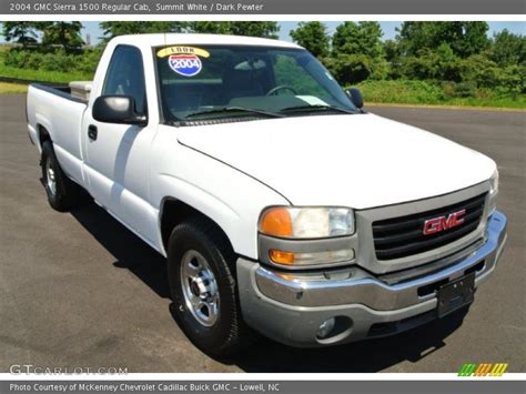 2004 Gmc Sierra 1500 Regular Cab In Summit White Photo No 85013207
